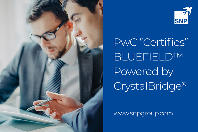 SNP BLUEFIELD™ Powered by CrystalBridge achieves PwC certification ...